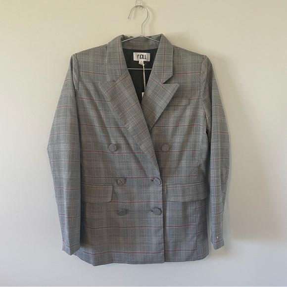 P. Cill | Jackets & Coats | P Cill Boutique Plaid Oversized Blazer ...
